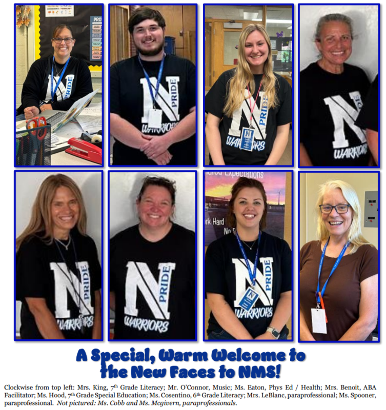 NMS's The Friday Memo for September 1, 2023 | Narragansett Middle School